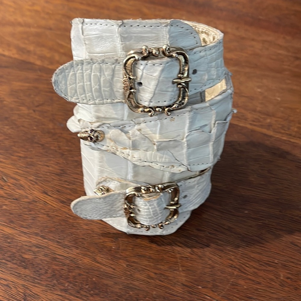 New!! Mens Alligator Tail Cuff V22la Rock Star, Biker… - Gem
